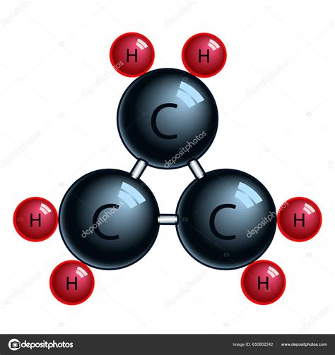 Abstract Cyclopropane Molecule Concept Illustration Stock Vector By ©alexanderzam 650802242