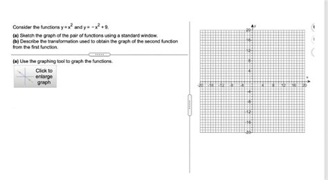 20 consider the functions y x2 and y x2 9 a sketc math