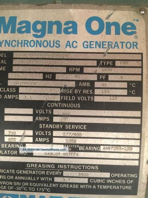 750 Kw Magna One Synchronous Ac