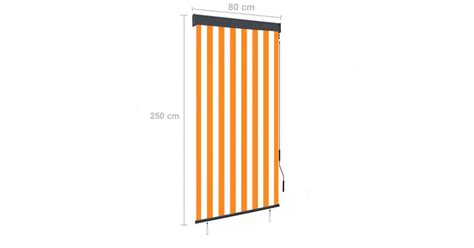 Fehér és Narancssárga Kültéri Roló 80 X 250 Cm Pepita Hu