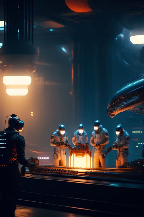 Lexica Group Of Doctors Performing An Operation On An Alien