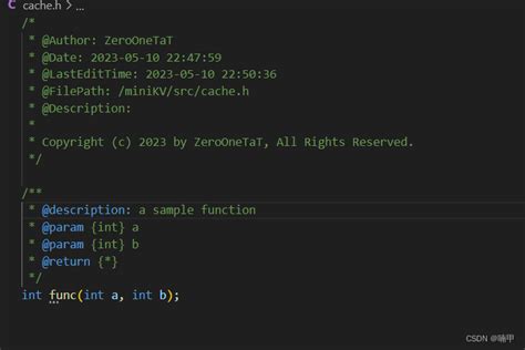 vscode自动添加注释 vscode添加注释 csdn博客