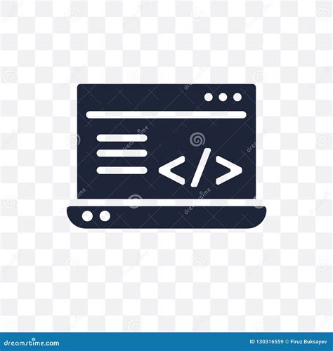 Clean Code Transparent Icon Clean Code Symbol Design From Programming Collection Stock Vector