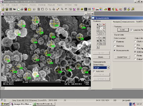 Image Analysis Of Sem Results For Particle Size Measurement Exp 1