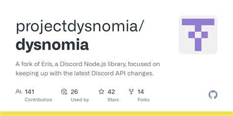 Github Projectdysnomia Dysnomia A Fork Of Eris A Discord Node Js Library Focused On Keeping