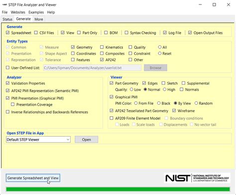 step file analyzer and viewer nist