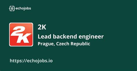 2k is hiring lead backend engineer kubernetes golang c prague