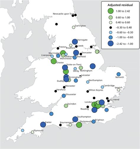 Provider Trust Standardised Residual Values Adjusted For Patient Age