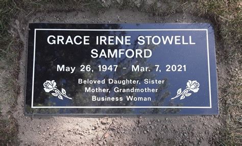 Grace Irene Samford Stowell 1947 2021 Find A Grave Memorial