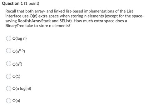 Solved Question Point Recall That Both Array And Chegg