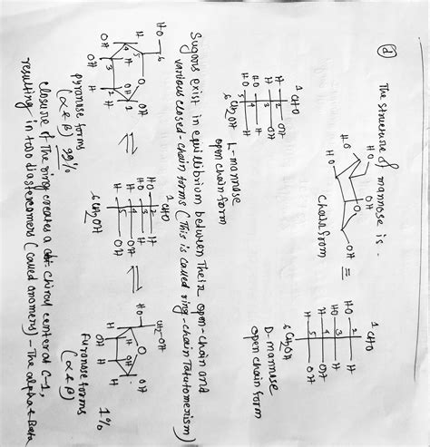 [solved] D The Following Cyclic Structure Is That Of Mannose Is This Course Hero