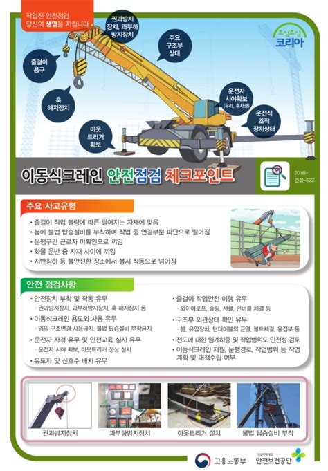크레인 종류와 작업기준kosha Guide 네이버 블로그