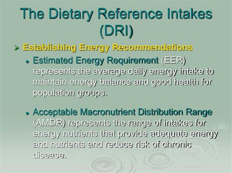 What Is The Dietary Reference Intake Based On Estimates And Observations At Matthew Mendelsohn Blog