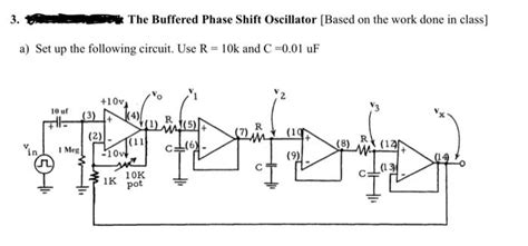 Solved 3 The Buffered Phase Shift Oscillator [based On The
