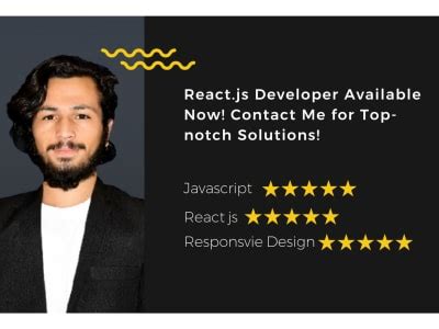 A React JS Front End Developer Upwork