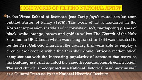 National Artists Of The Philippines Pptx