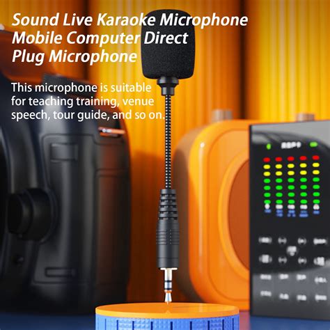 Kripyery Conference Supply Mini Microphone Noise Reduction Sound Live Karaoke Microphone