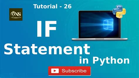 If Statement In Python Tutorial 26 Python Tutorial Youtube