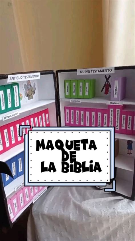 Maqueta De La Santa Biblia En 2024 Lecciones De La Escuela Dominical