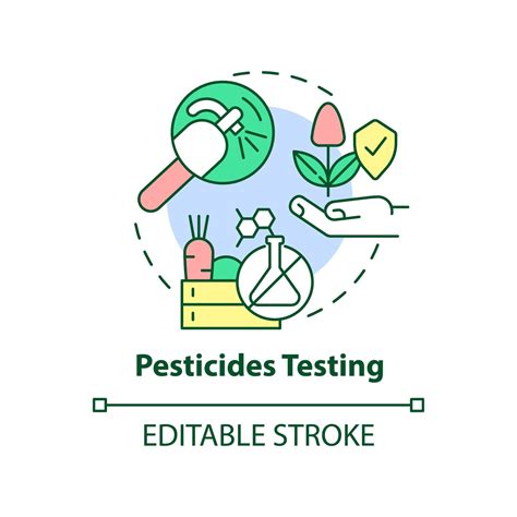 Pesticides Testing Concept Icon Food Testing Service Abstract Idea