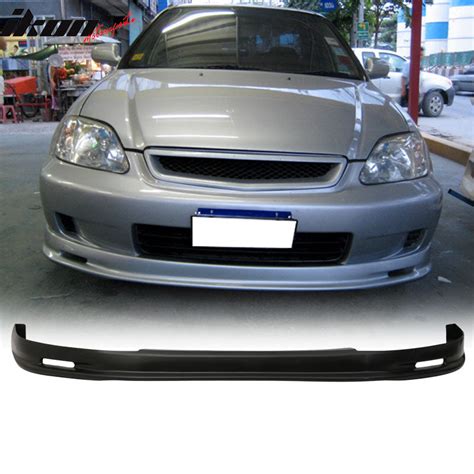 Compatible With 1999 2000 Honda Civic Front Bumper Lip Polyurethane