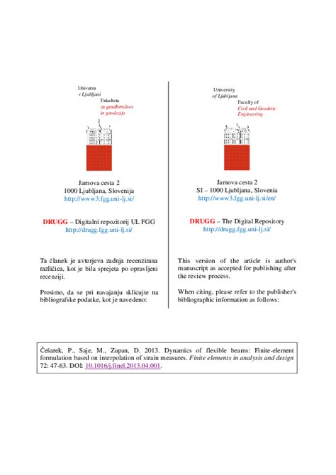 Pdf Dynamics Of Flexible Beams Finite Element Formulation Based On Interpolation Of Strain