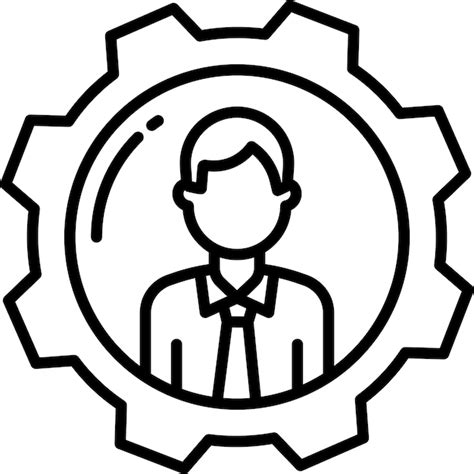 Premium Vector Cogwheel Outline Vector Illustration