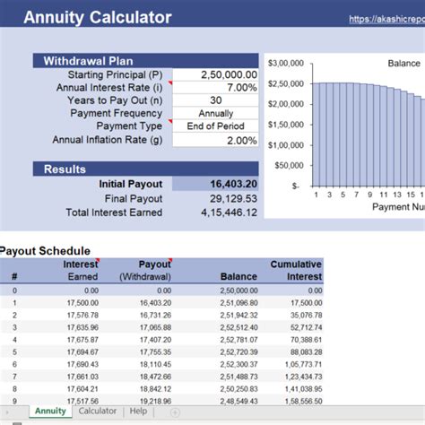 Excel Annuity Planner Pro