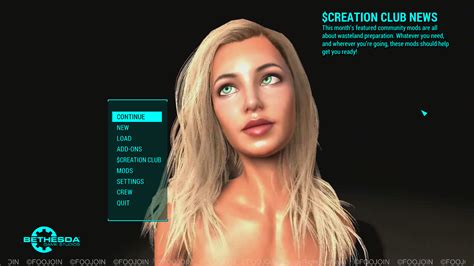 Sexy Bombshell 2024 Main Menu Animation Replacer 4k Foojoins Downloads Fallout 4 Adult