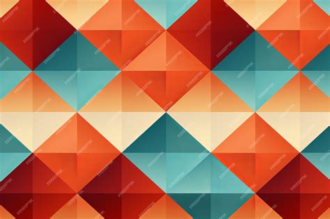 Premium Photo Seamless Geometric Diamond Pattern Background Generative Ai