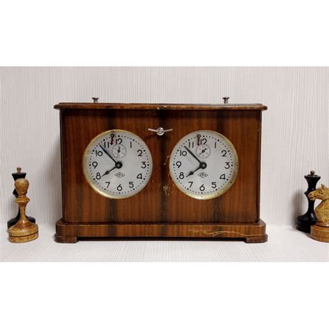 Soviet Wooden Chess Clock Vintage Chess Clock Ussr Chess T Inspire Uplift