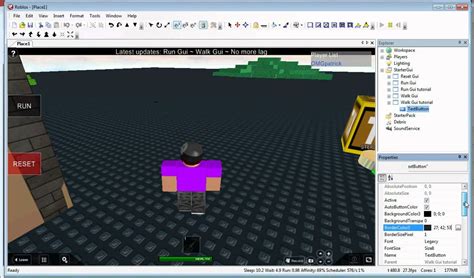 how to make a walk gui on roblox youtube