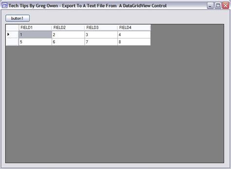 Export To A Text File From A Datagridview Control Tech And