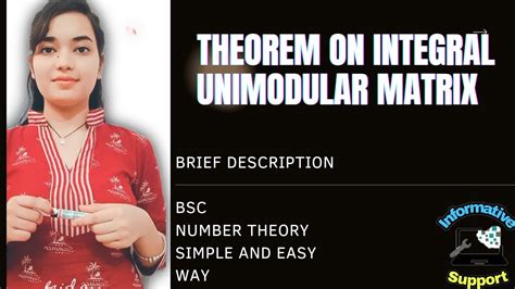 Unimodulare Matrix Beweis