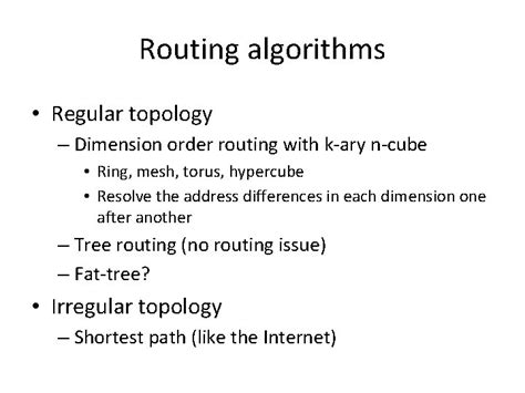 switching routing and flow control in interconnection networks