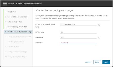 Restore Your File Based Vcenter Backup Using The Vcenter Server