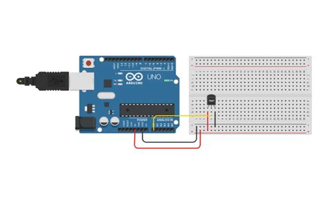 Circuit Design Sensor De Temperatura Tmp36 Tinkercad