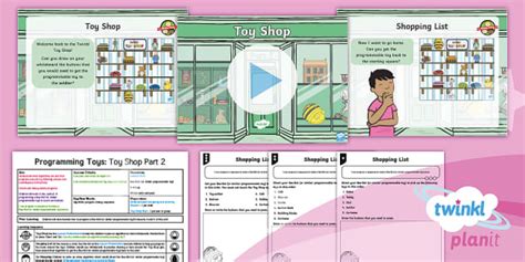 Computing Programming Toys Bee Bot Toy Shop Part 2 Year 1 Lesson Pack 6