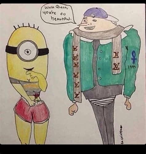 Please Delete This Shrek And Minion Gru Whiteboard Meme Cursed