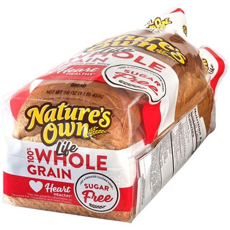 Natures Own Life Sugar Free 100 Whole Grain Bread Hy Vee Aisles