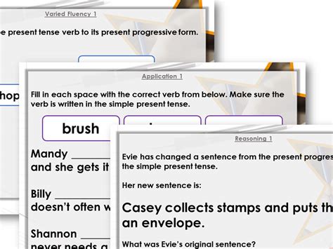 Year 4 Gps Present Tense Lesson Autumn Block 1 By Classroom Secrets Teaching Resources