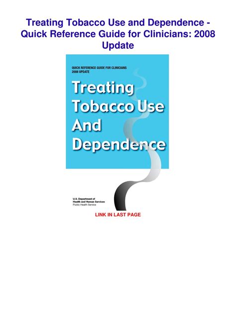 PPT - Download Book [PDF] Treating Tobacco Use and Dependence - Quick Reference Guide for ...