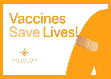 Global Vaccination Awareness Week Postcard Promote Immunization And