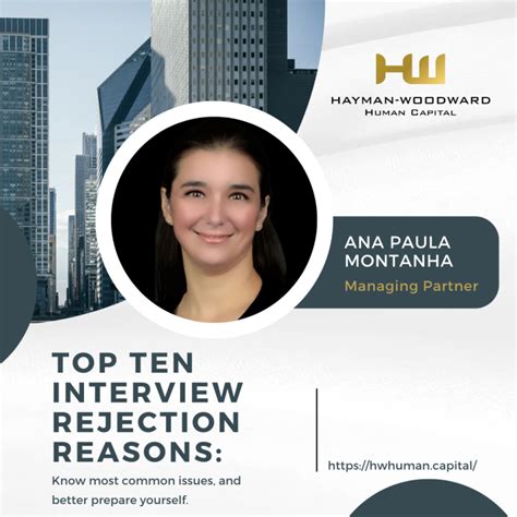 Top Ten Most Common Interview Rejection Reasons Know About It And