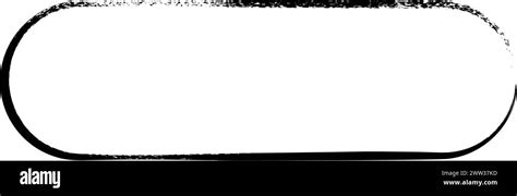 Frame Curved Rectangle Elongated Texture Element Outline Border Grunge Shape Icon Decorative