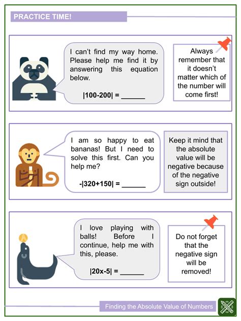 Finding The Absolute Value Of Numbers Helping With Math