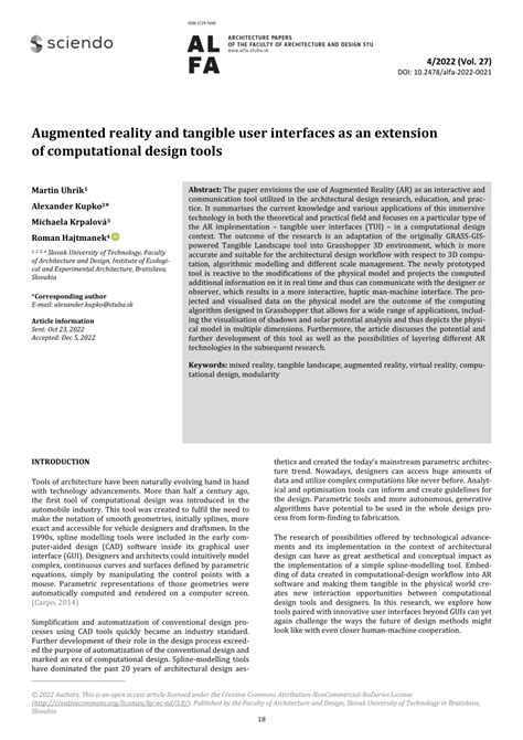 pdf augmented reality and tangible user interfaces as an extension of