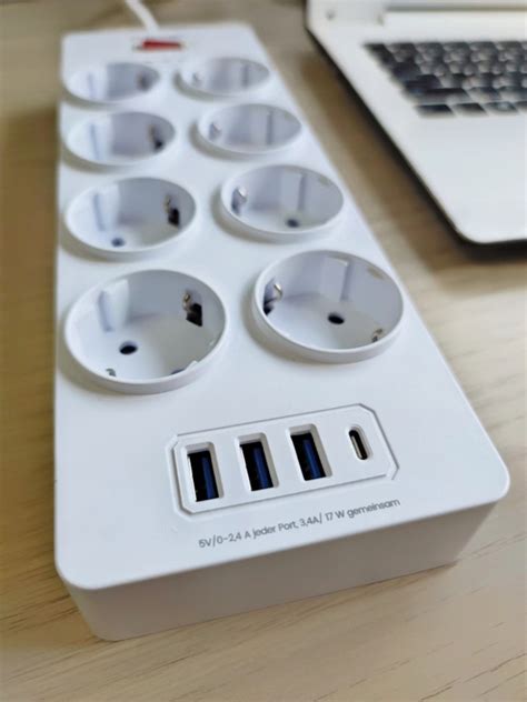 8 Outlets Germany Safety Estension Power Socket With 4 Fast Usb Ports From China Manufacturer