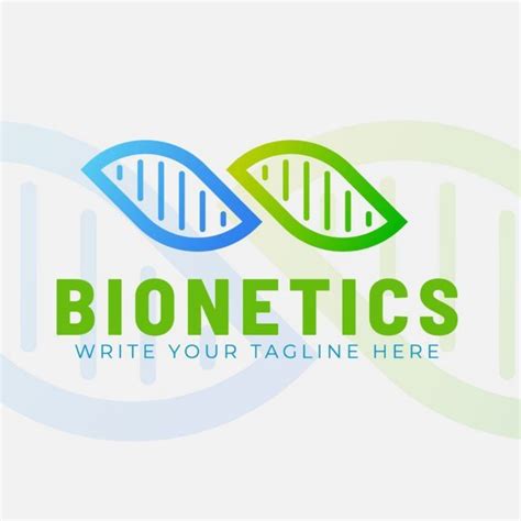 Bio Genetics Logo Vector Design Biological Dna Logo Template Vector