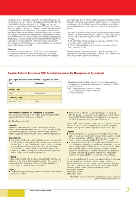 Ccanadian Lipid Guide Pdf Diabetes Diseases And Conditions